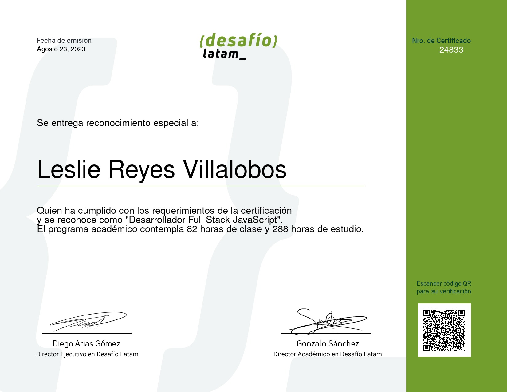 Leslie Reyes Villalobos - Full Stack Developer | LinkedIn