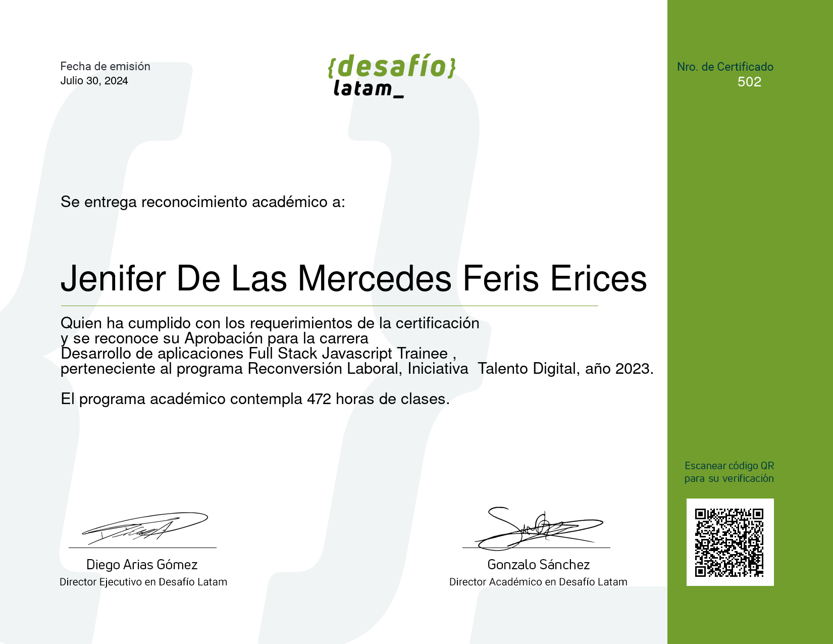 Jenifer Feris - Cibersecurity Consultant | Python Development | Full Stack JavaScript | LinkedIn