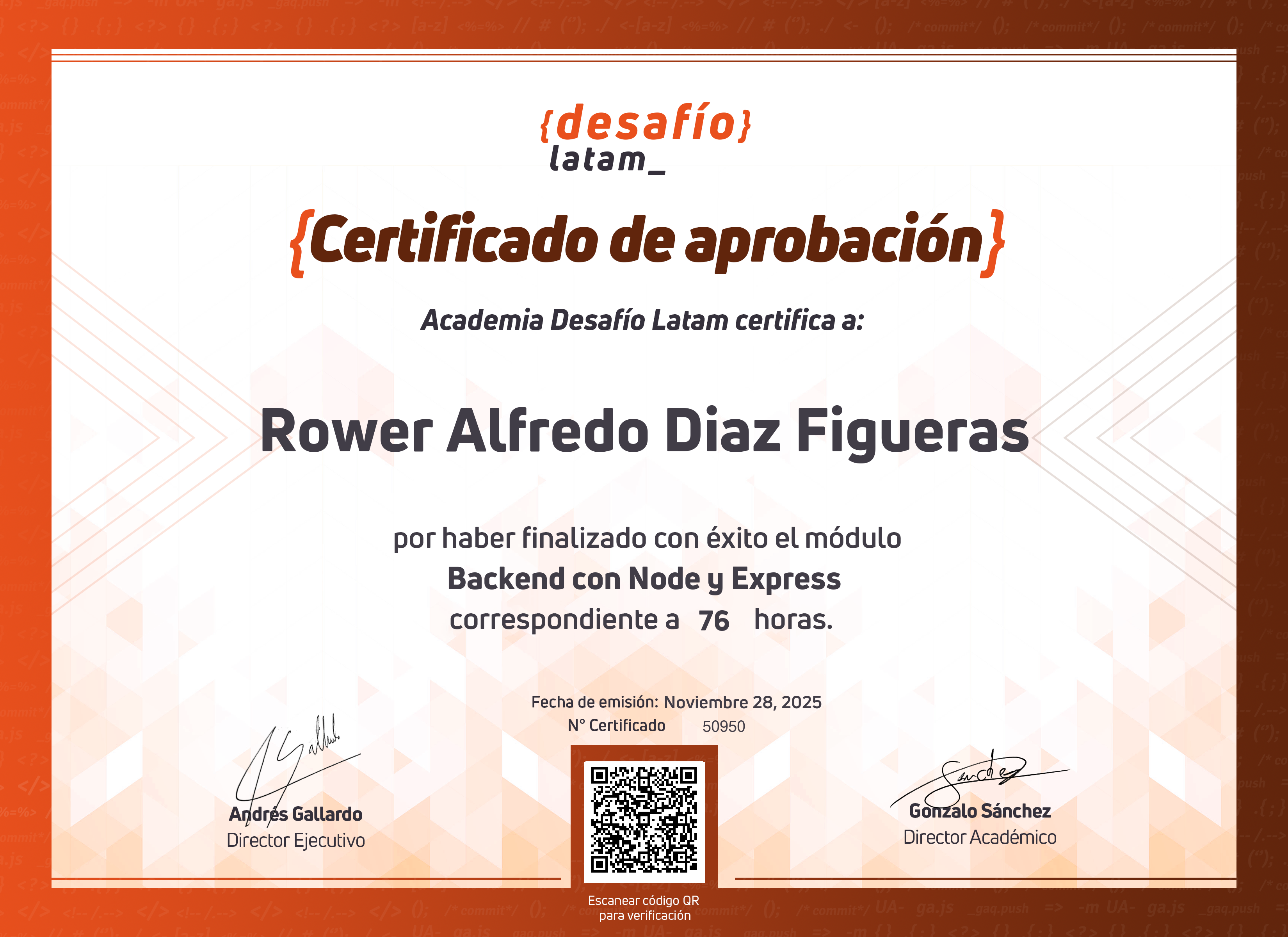 Rower Diaz - Técnico Superior en Informática | Bootcamp de Desarrollo ...